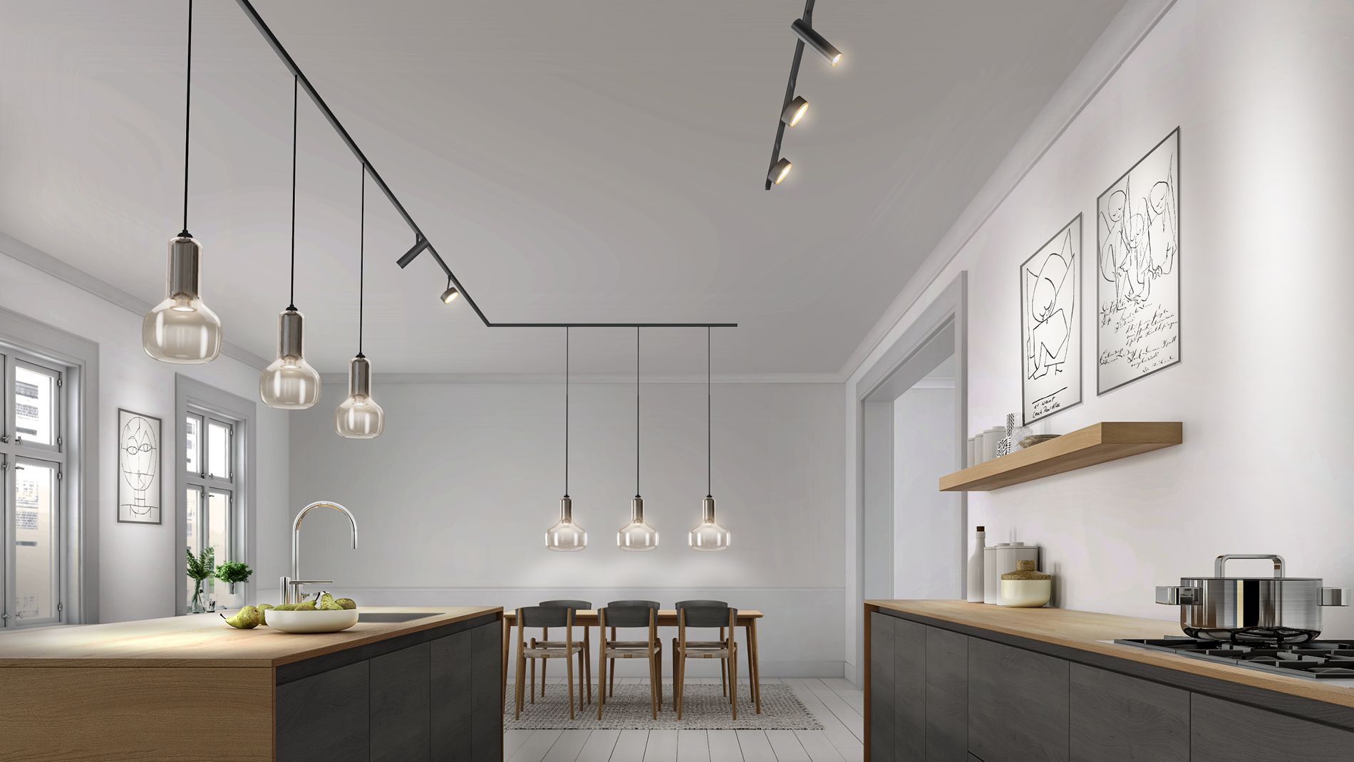 Fino LED spotlight - for BRUCK ALL-IN & DUOLARE track systems